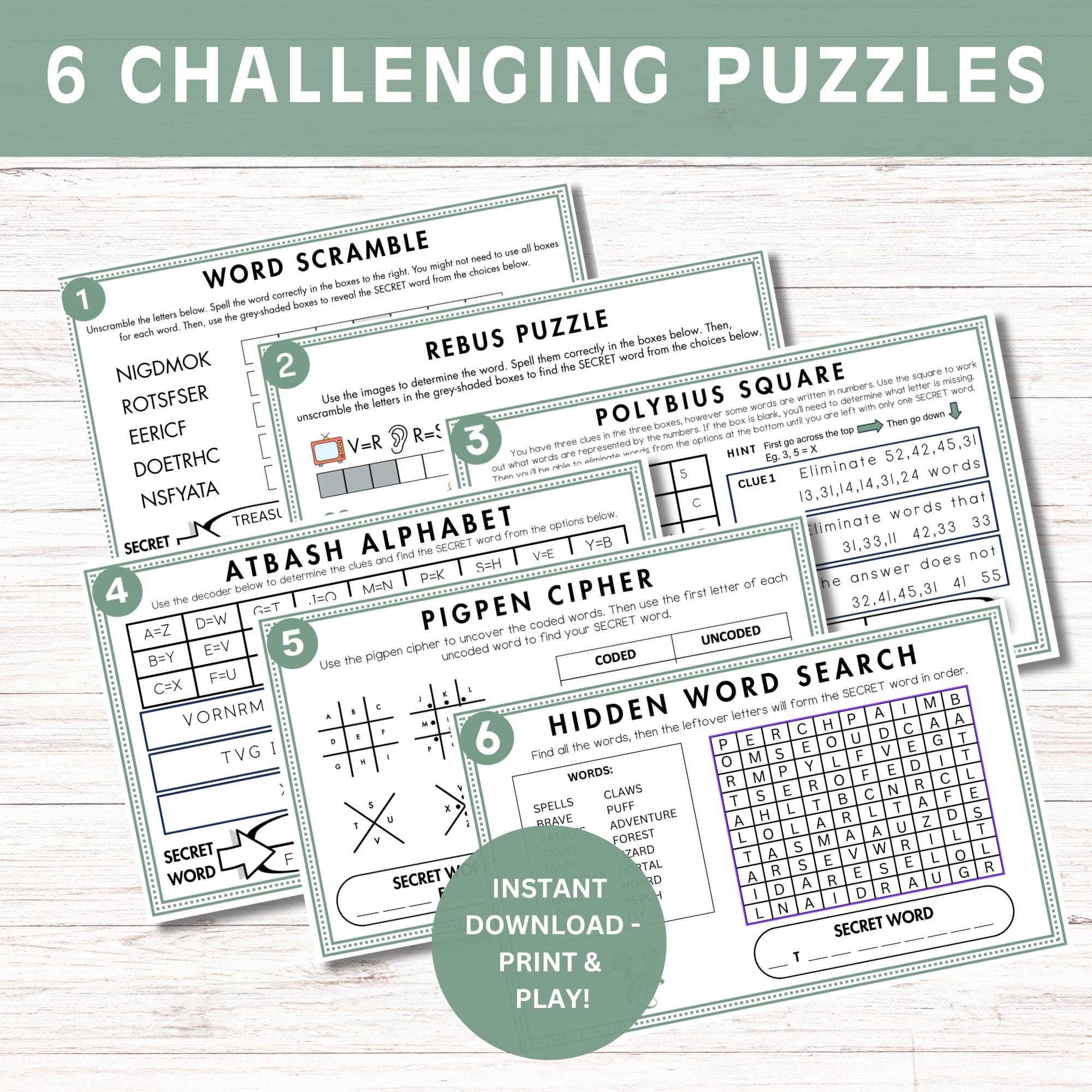 Dragon Birthday Escape Room for Kids, Printable Escape Room Kit ...