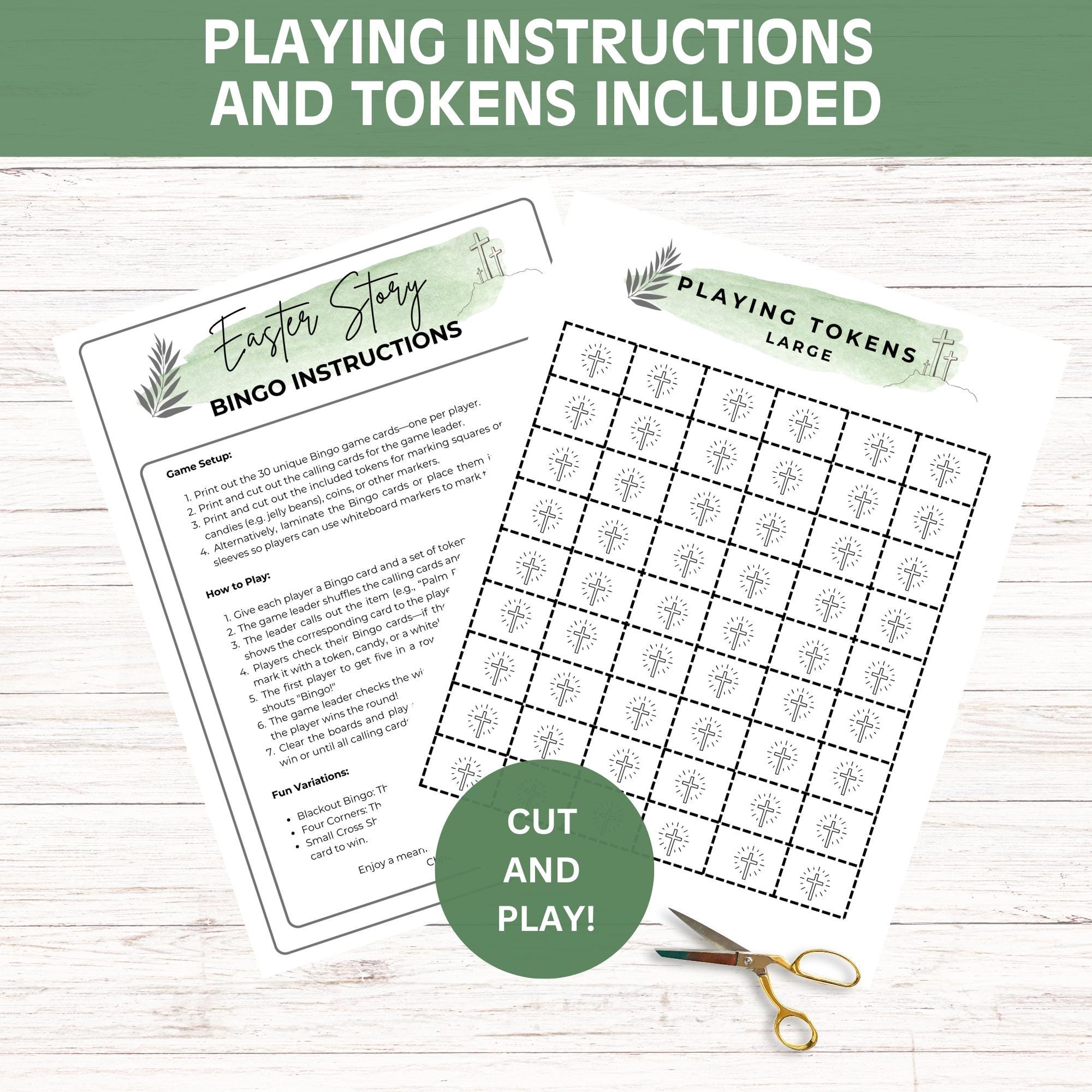 Easter Bingo Religious, Resurrection Bingo Cards, Printable Easter ...