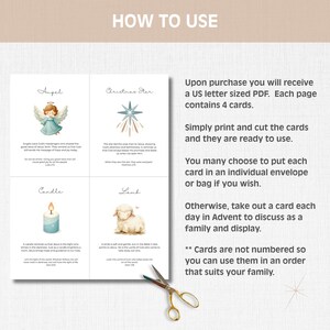 Bible Advent Calendar for Kids, Printable Advent Scripture Cards ...