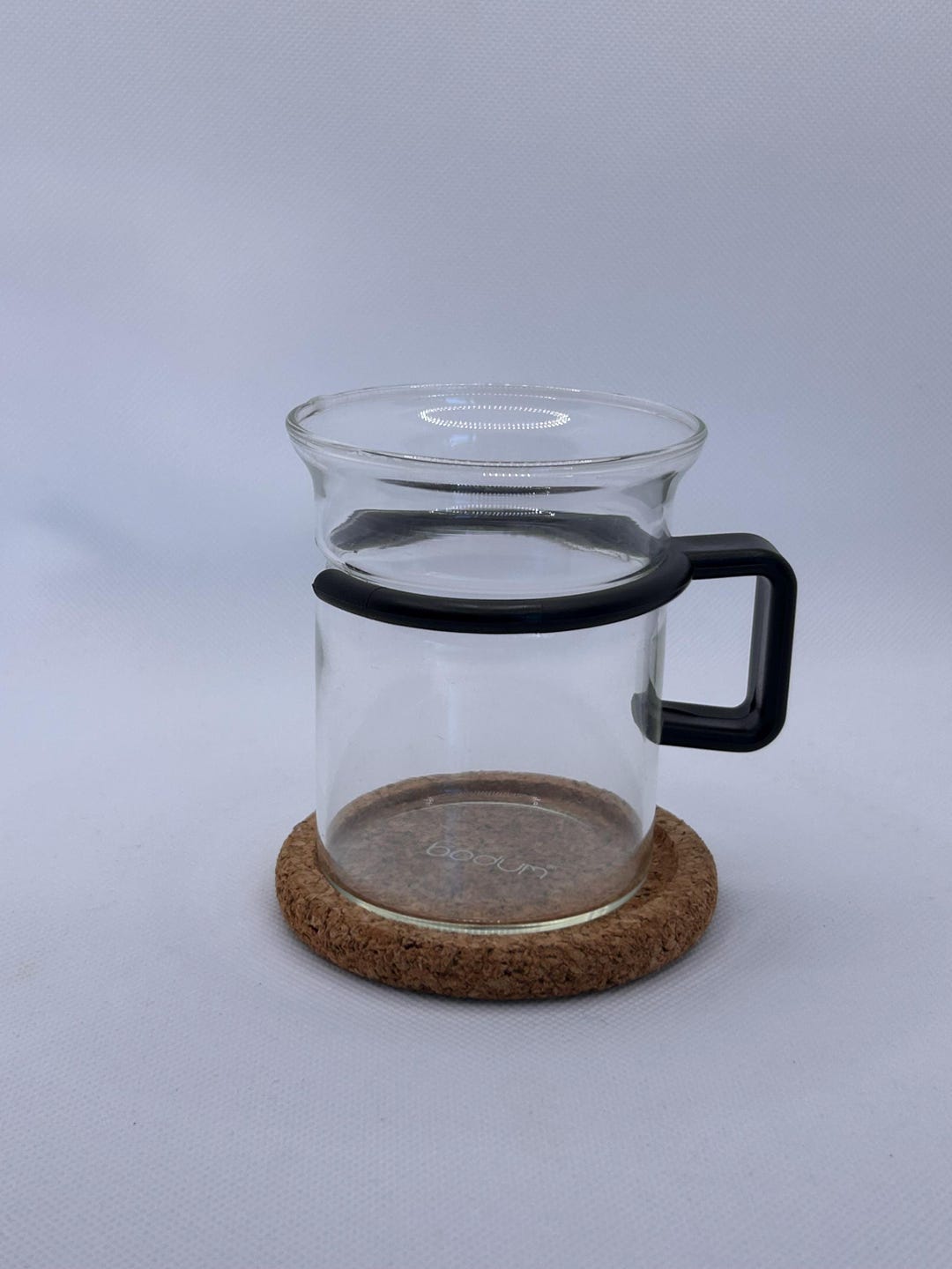 Black Bodum Bistro “picard” Cup With Cork Coaster - Etsy