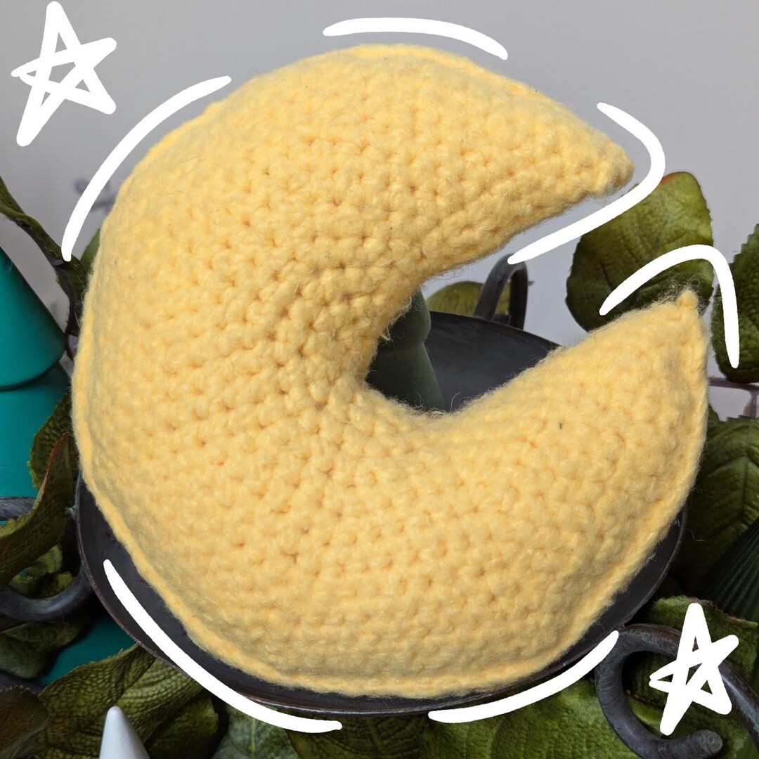 Crescent Moon Plushie - Etsy