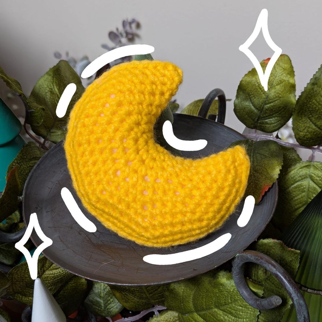 Crescent Moon Plushie - Etsy