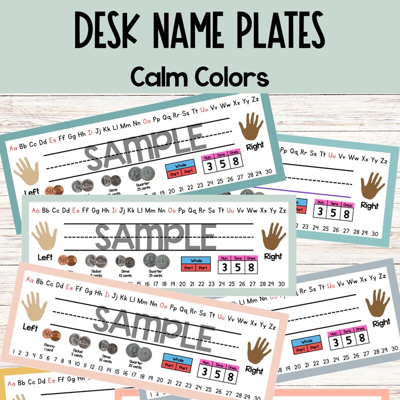 2nd Grade Name Plates - Etsy