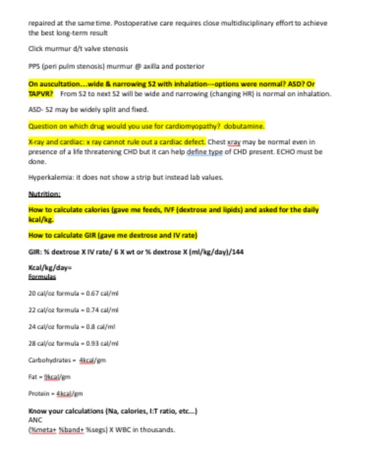 NCC Study Guide and Tips for NNP Students - Etsy