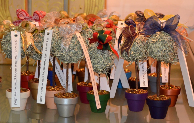 Recycled Money, Pot of Gold/money Tree Decoration/favor - Etsy
