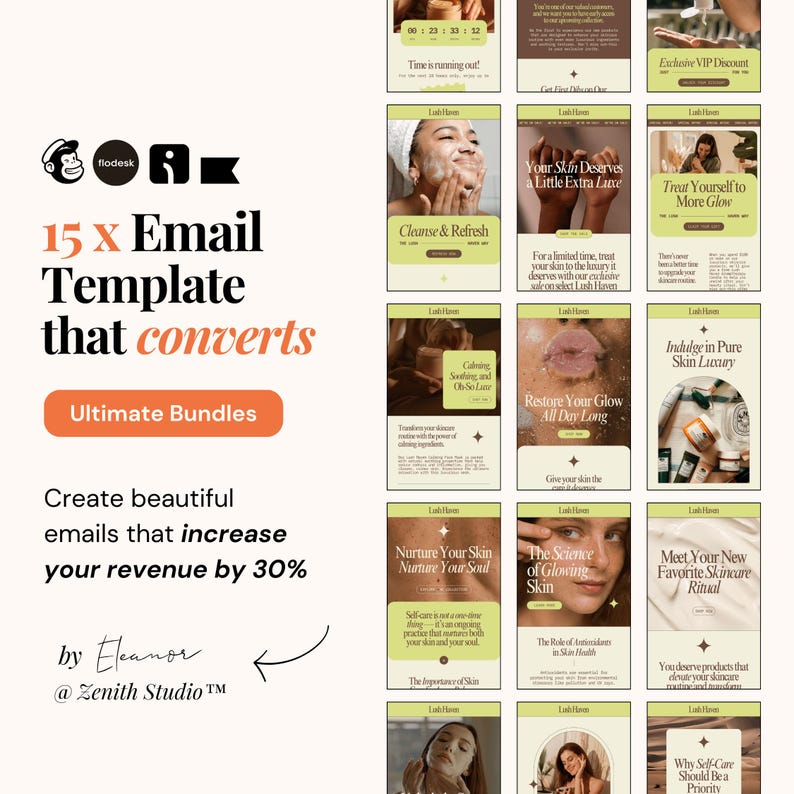 Email Marketing Templates BUNDLE Omnisend Email Templates Mailchimp ...
