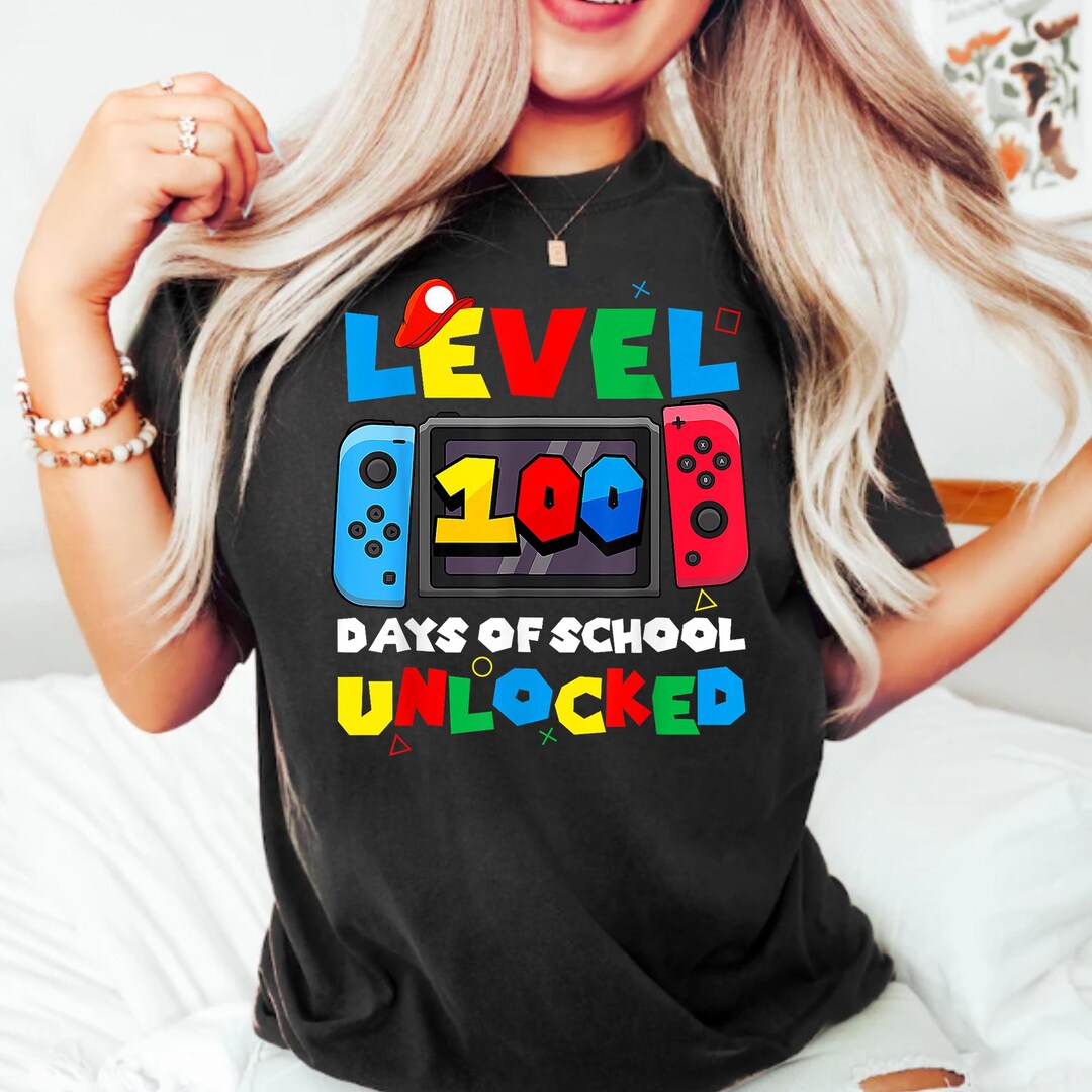Level 100 Days of School Complete Gamer Video Games Boys Png, Happy ...