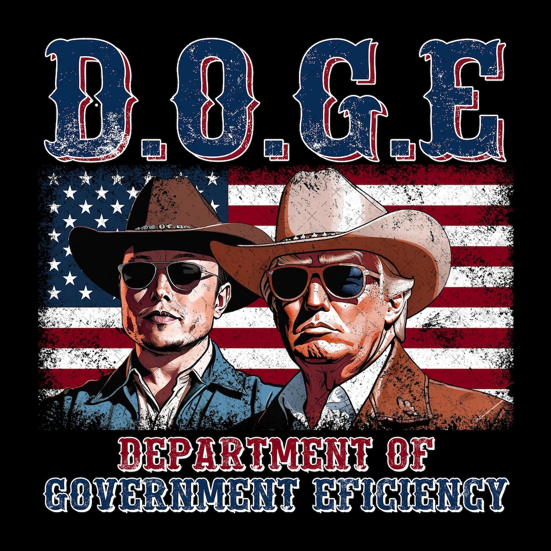 Department of Government Efficiency Doge Elon Musk Eagle Patriotic 2025 ...