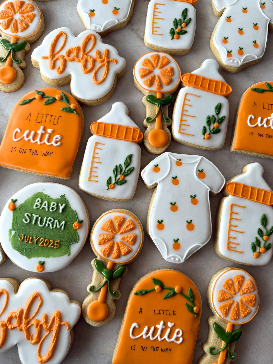 Little Cutie Sugar Cookies, Custom Birthday or Baby Shower Favors ...