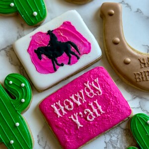 Western Cowboy Themed Sugar Cookies – Custom Decorated Cookies for ...