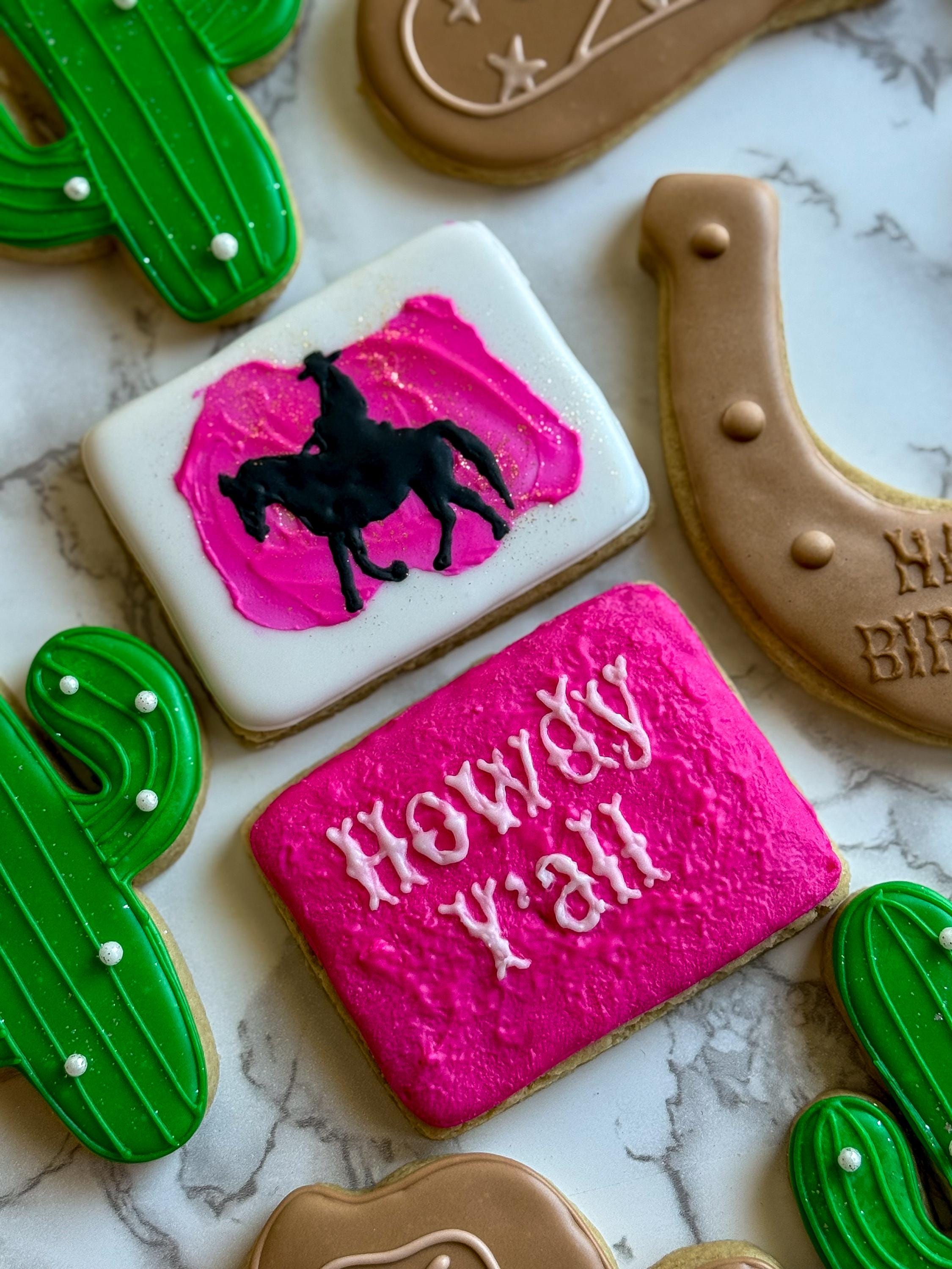 Western Cowboy Themed Sugar Cookies – Custom Decorated Cookies for ...