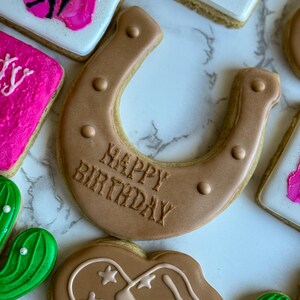Western Cowboy Themed Sugar Cookies – Custom Decorated Cookies for ...