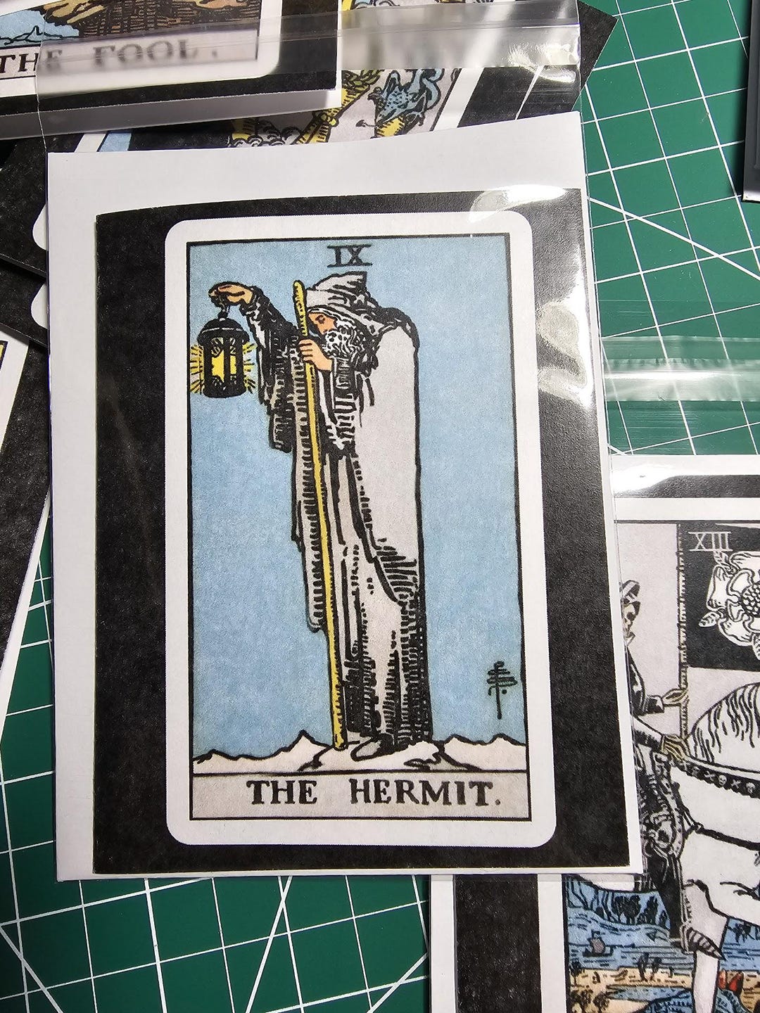 Blank Note Card - Tarot Card Design - the Hermit - Rider-waite - Etsy