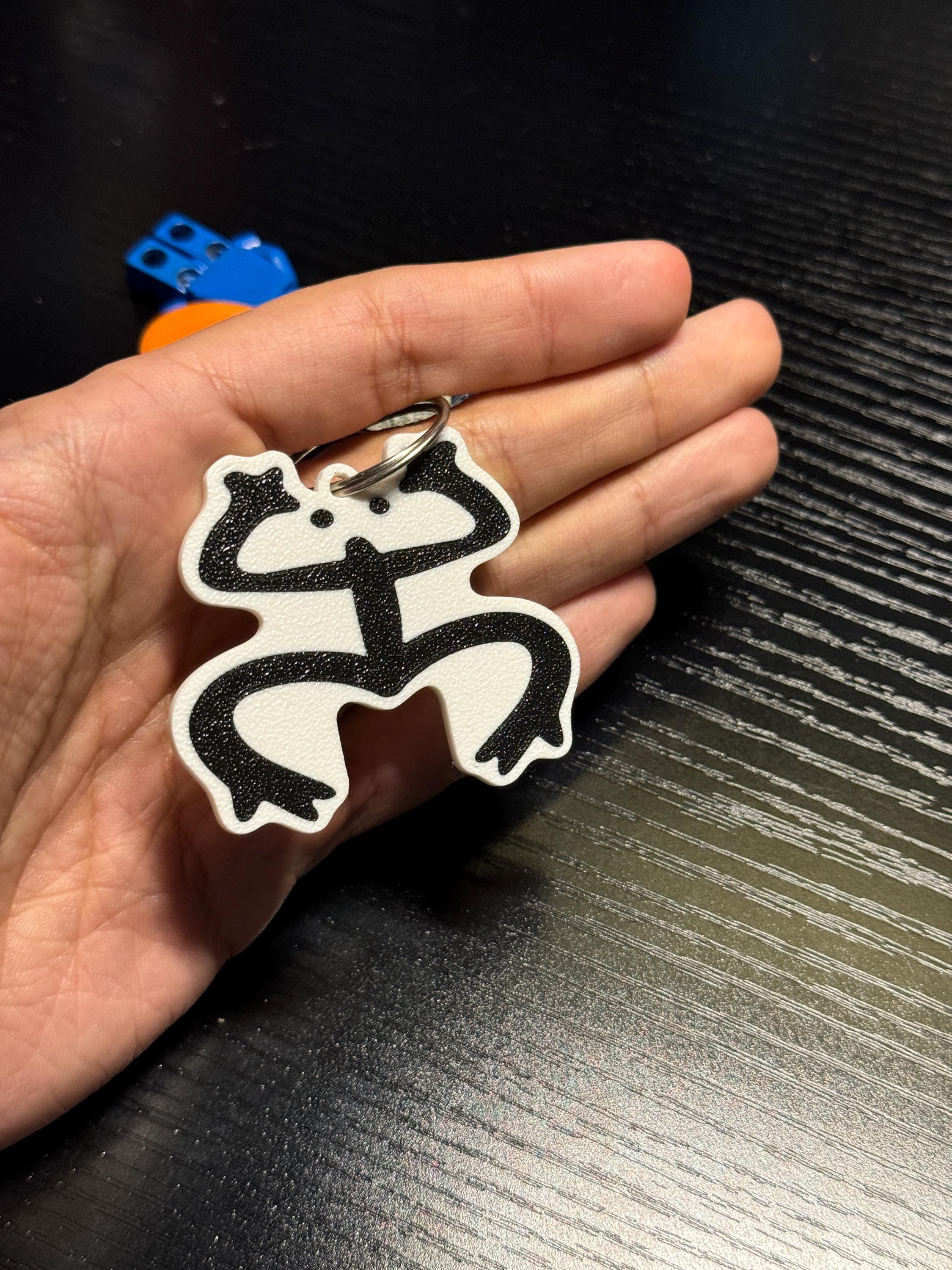 Black and White Puerto Rico Coqui Frog Souvenir Keychain - Etsy