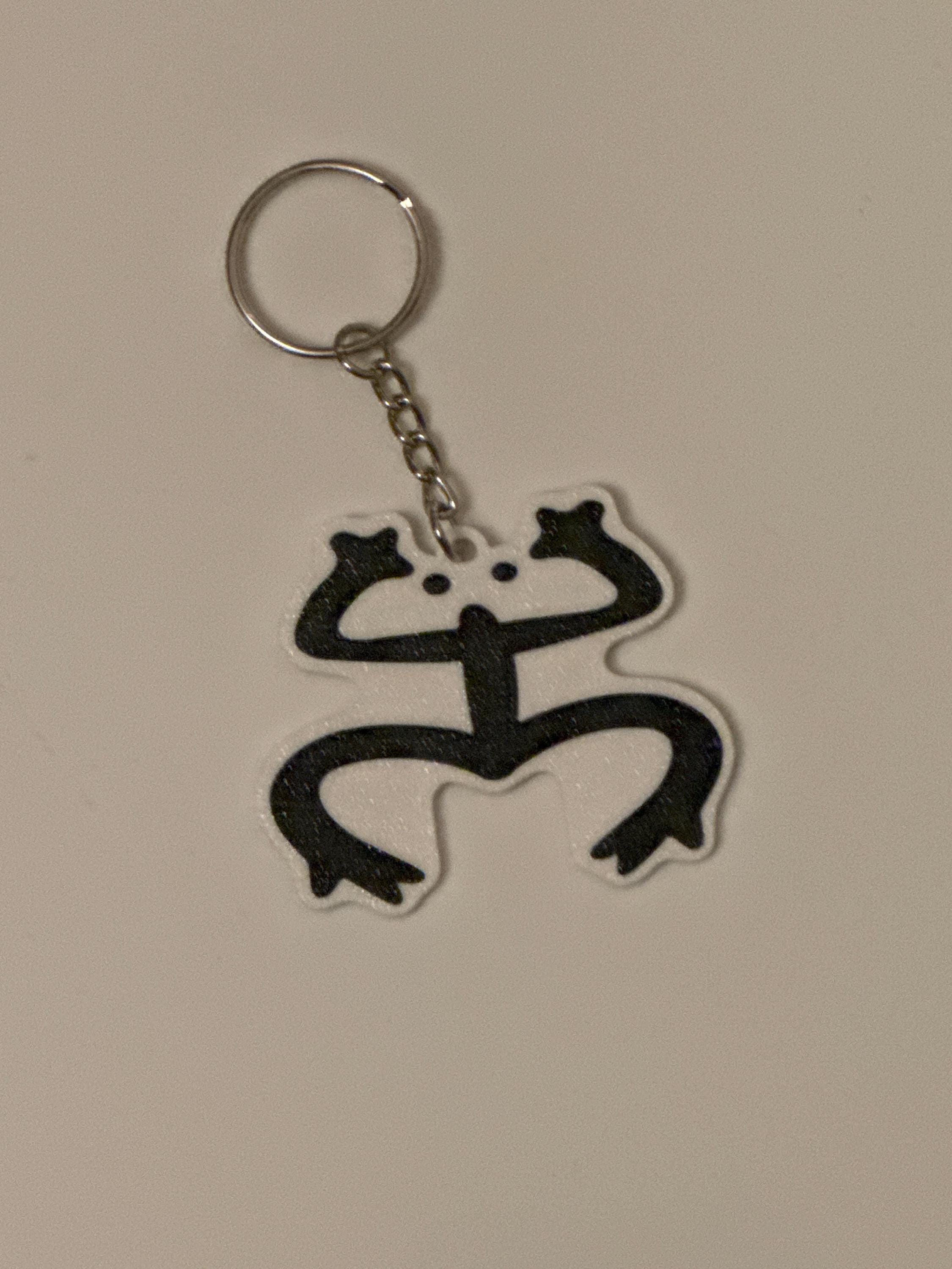 Black and White Puerto Rico Coqui Frog Souvenir Keychain - Etsy