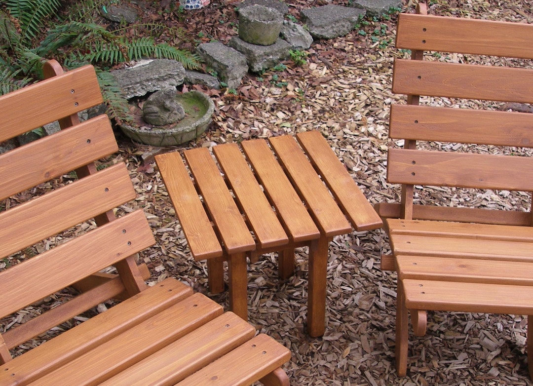 Pinewood Side Table / End Table 10 Colors Available 18x18x16 Colorful ...