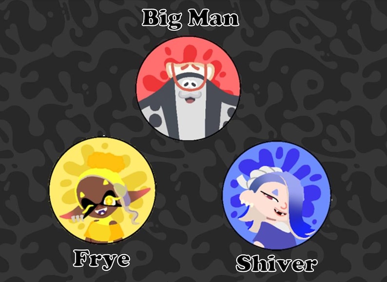 Splatoon Idol Pins - Etsy