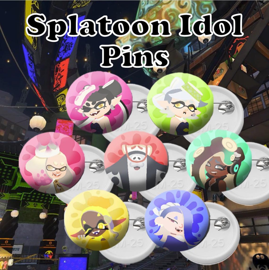 Splatoon Idol Pins - Etsy