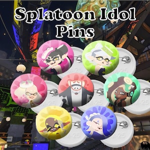Splatoon Idol Pins - Etsy