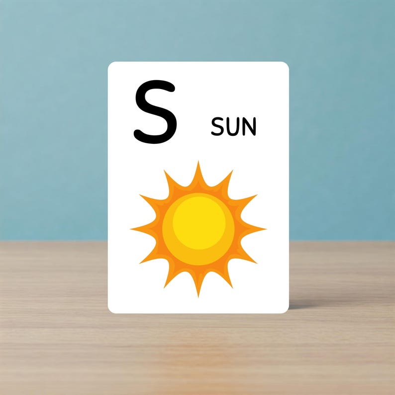 Printable 26 Everyday ABC Flashcards for Kids & Toddlers Learning ...