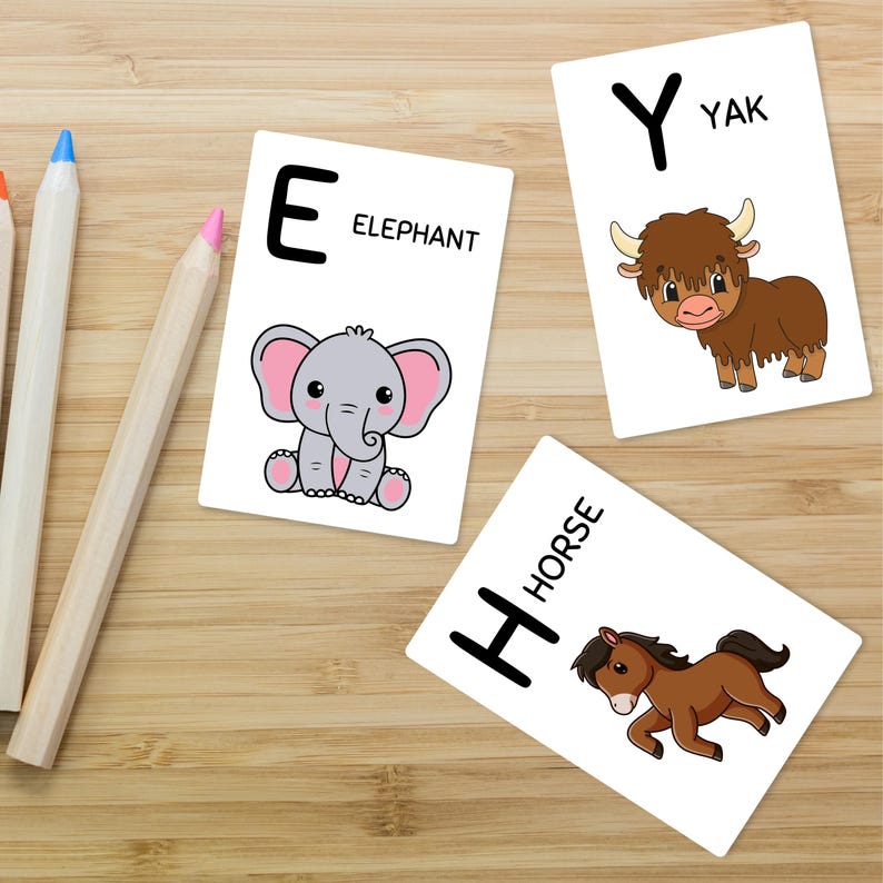 Animal ABC Flashcards | Printable Alphabet Cards for Toddlers ...