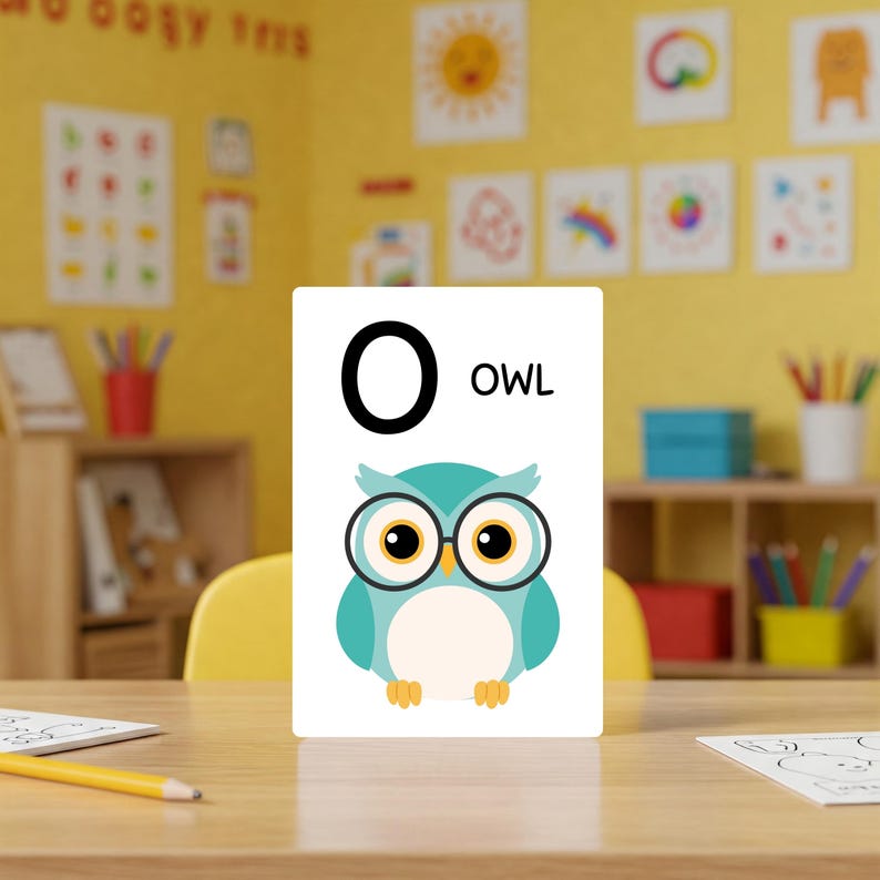 26 Animals ABC Printable Flashcards. Animals-themed Alphabet Flash ...