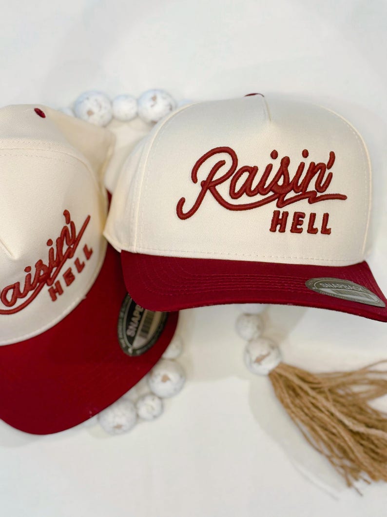 Raisin’ Hell Puff Hat - Etsy