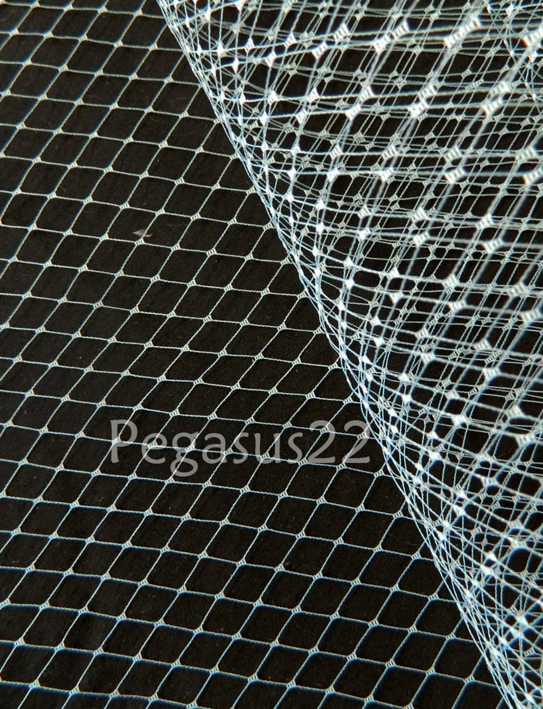 Silver Metallic French Netting (sold by the Yard) Birdcage Veiling for ...
