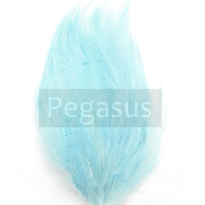 BABY BLUE Feather Pad (rooster Feather) Applique for Millinery,mardi ...