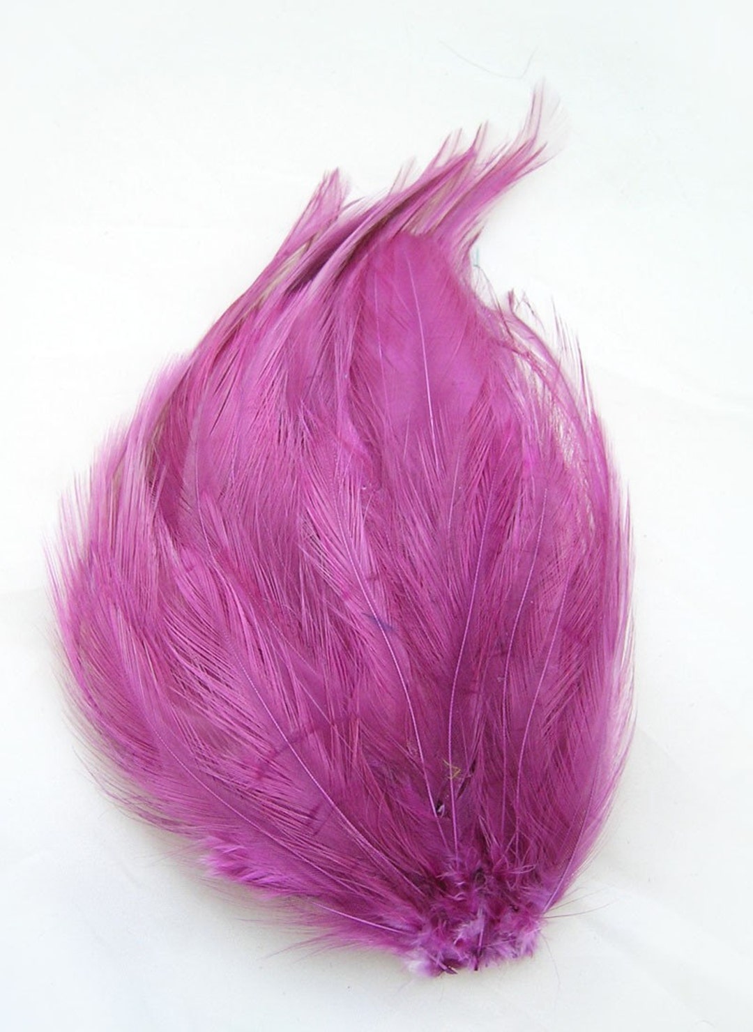 Wine Grape Purple Feather Pad (rooster Feather) Applique for Millinery ...