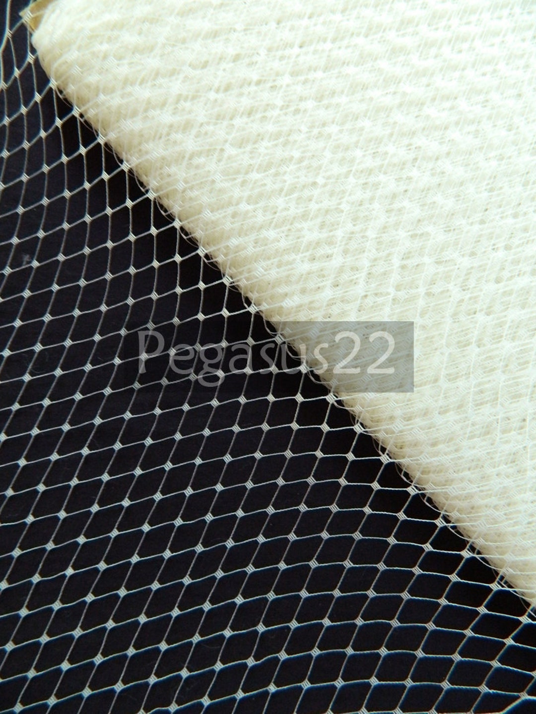 IVORY French Netting (sold by the Yard) Birdcage Veiling for Wedding ...