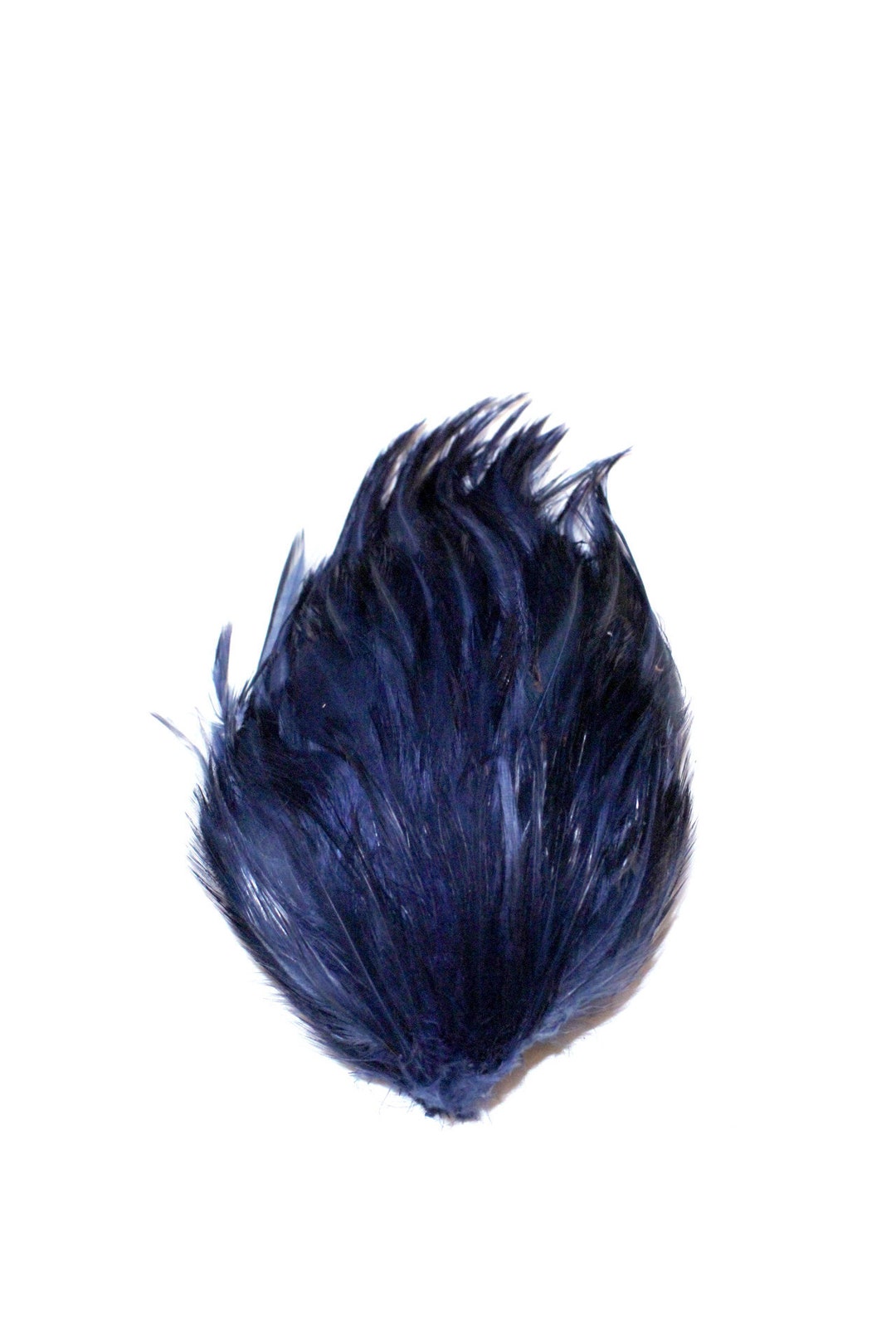 Navy Blue Feather Pad (rooster Feather) Applique for Millinery,mardi ...