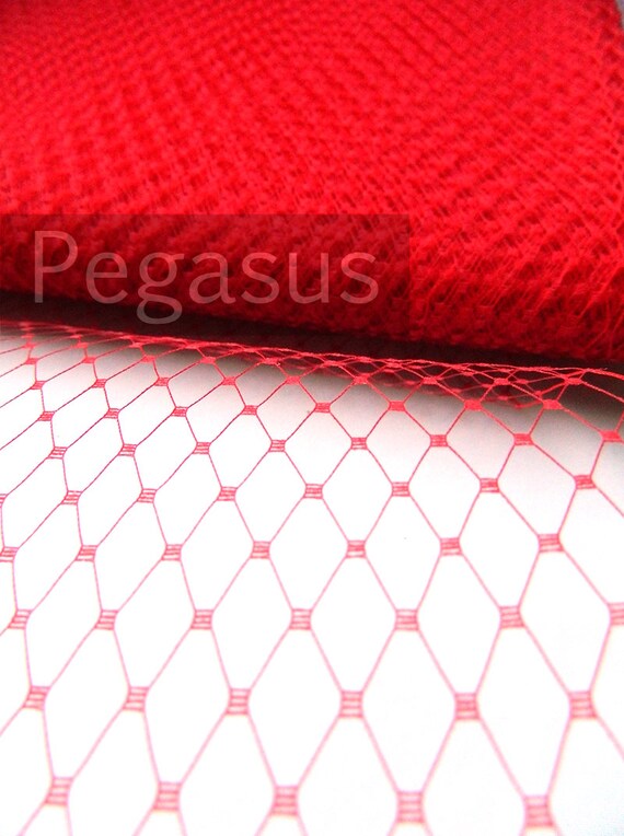 Ruby Red French Netting sold by the Yard Birdcage Veiling | Etsy