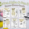 Funny Gen Alpha & Gen Z Easter Cards, Printable Meme Cards for Kids ...