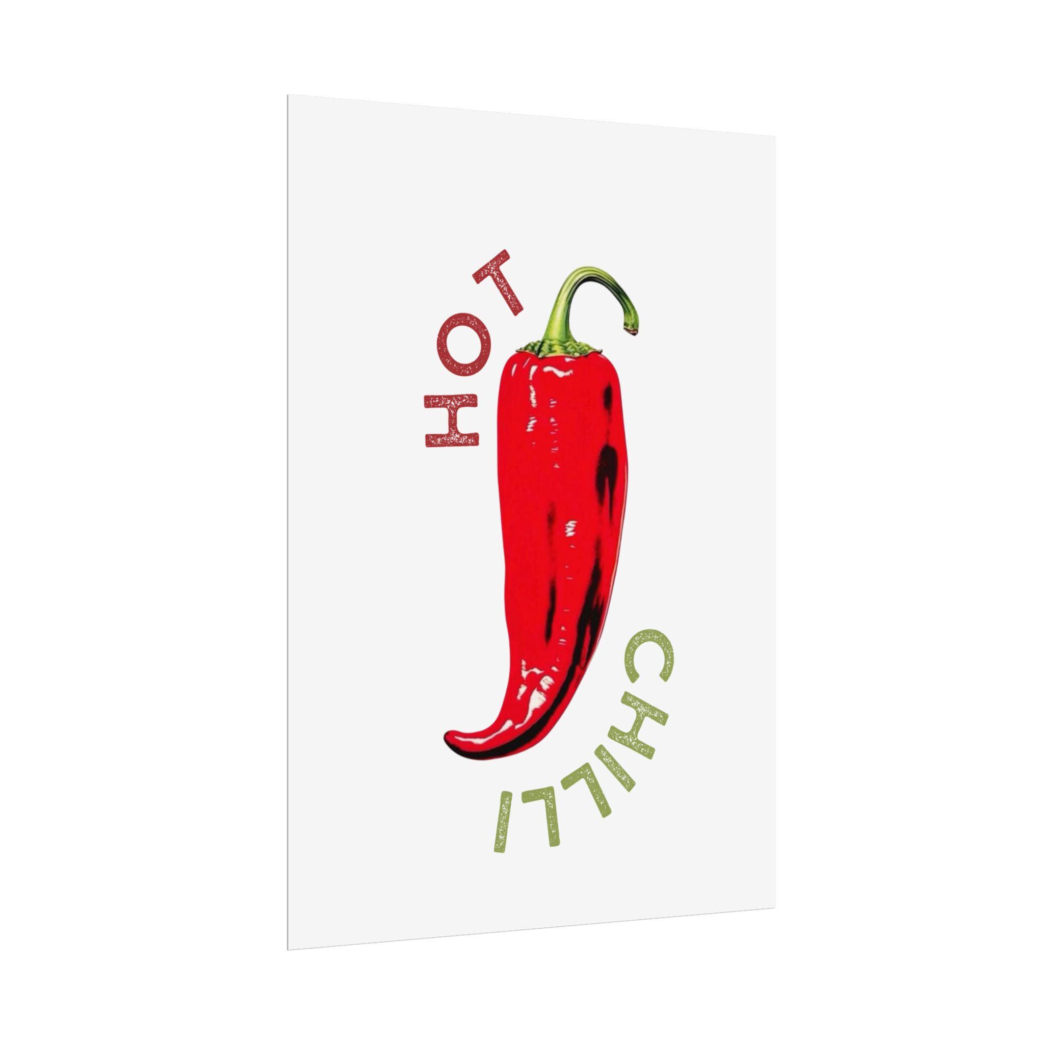 Too Hot Chilli Poster Digital Download Wall Art Bold Kitchen Decor - Etsy