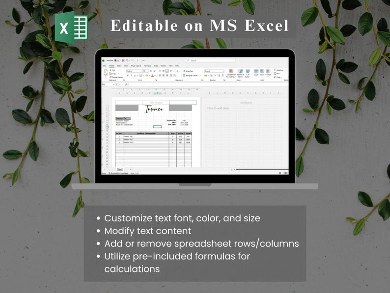 Smartflow Pro Invoice Template - Editable Business Billing Form for ...