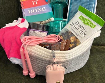 Wellness Gift Basket, Ultimate Fitness Set, Thinking of You Present for ...