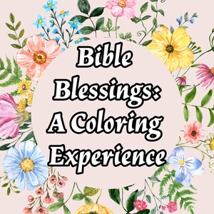 Printable Bible Blessings Coloring Book | 25 Pages of Faith-inspired ...