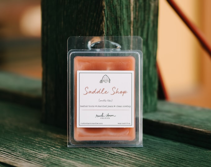 Lodge Leather Scented 100% Soy Wax Melt True Rustic Scent Maximum ...