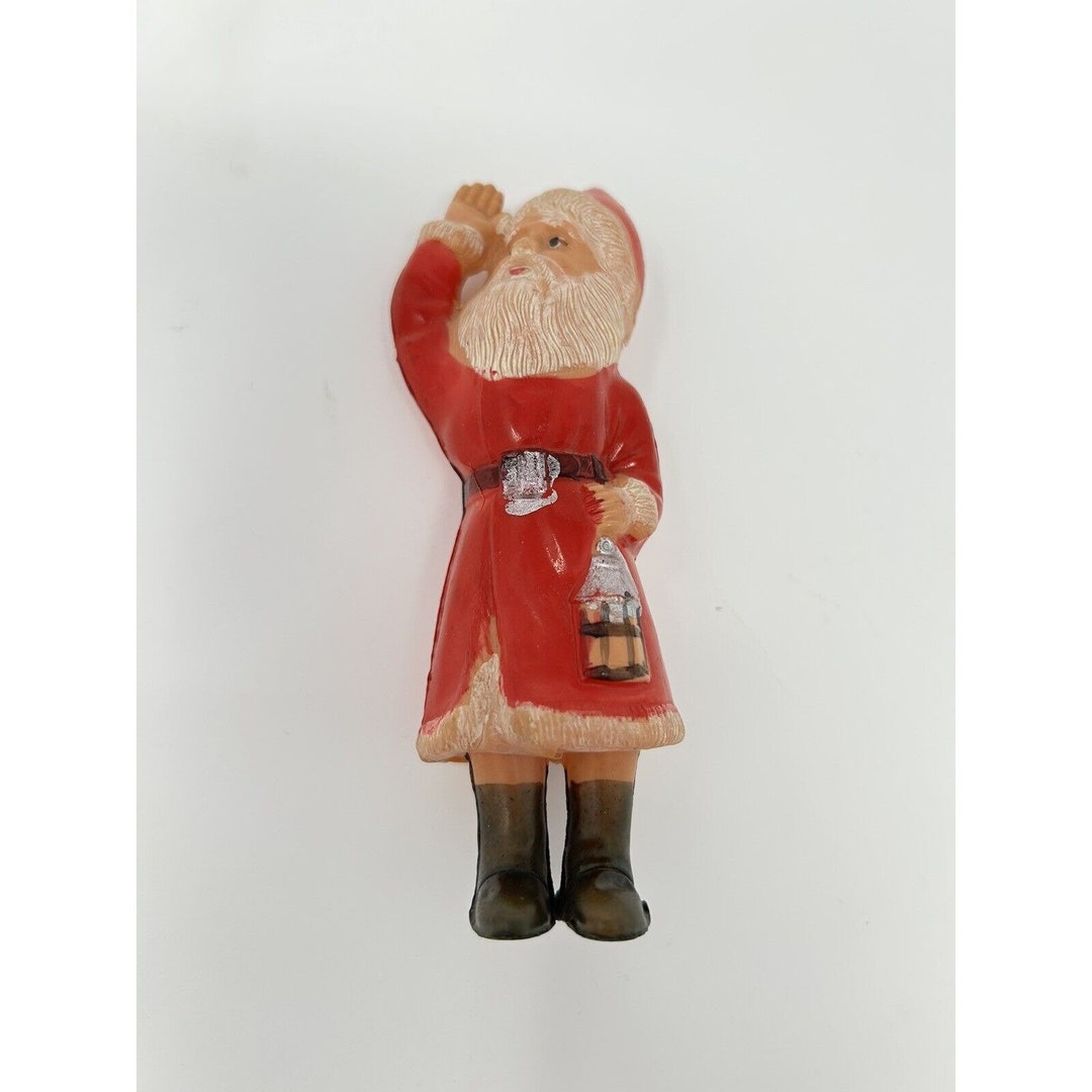 Vintage Celluloid SANTA W Railroad Light Figurine Christmas - Etsy