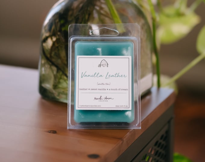 Vanilla Leather leather & Lace Hand Made Soy Blend Candle Wax Melts ...