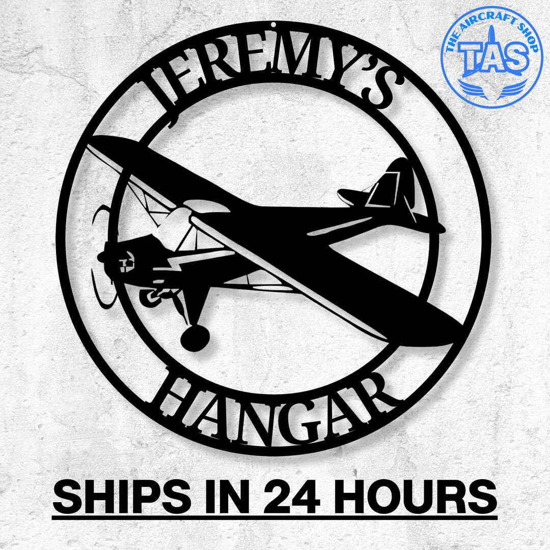 Personalized Metal Piper Pa-18 Super Cub Sign / Custom Aviation Decor ...