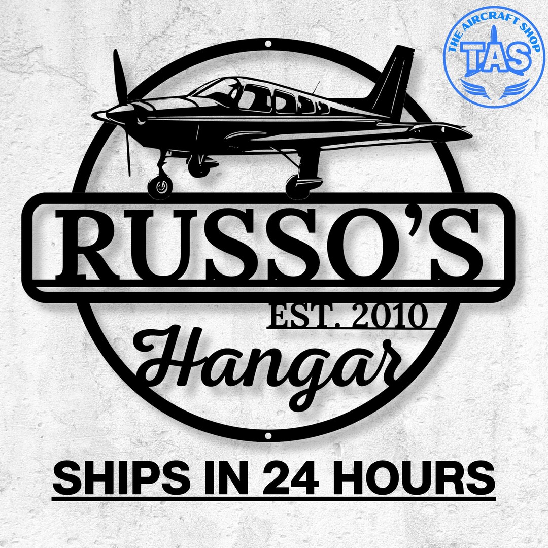 Personalized Metal Beechcraft Bonanza A36 Sign / Custom Pilot Name Sign ...