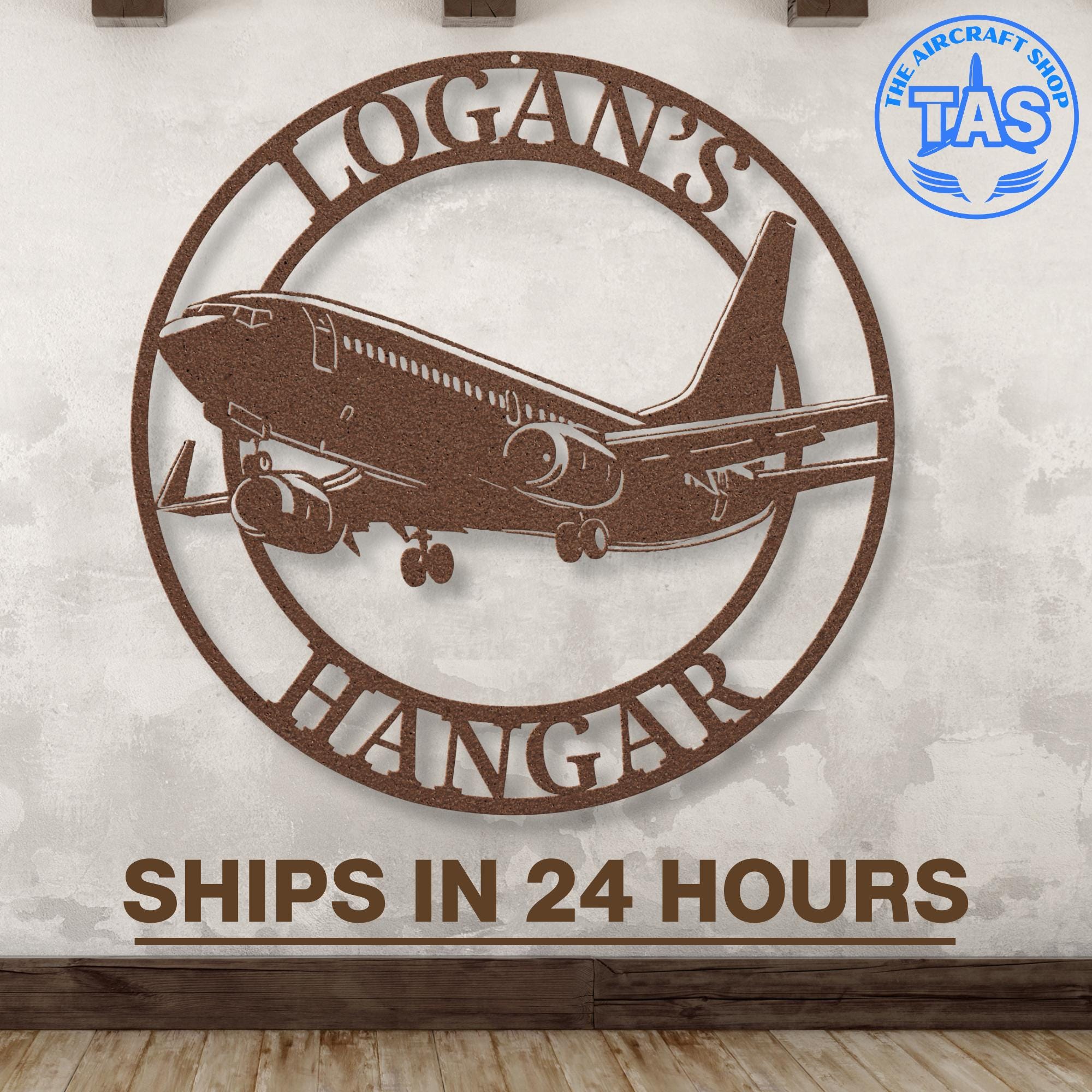 Personalized Metal Boeing 737 Sign / Custom Aviation Decor / Airplane ...