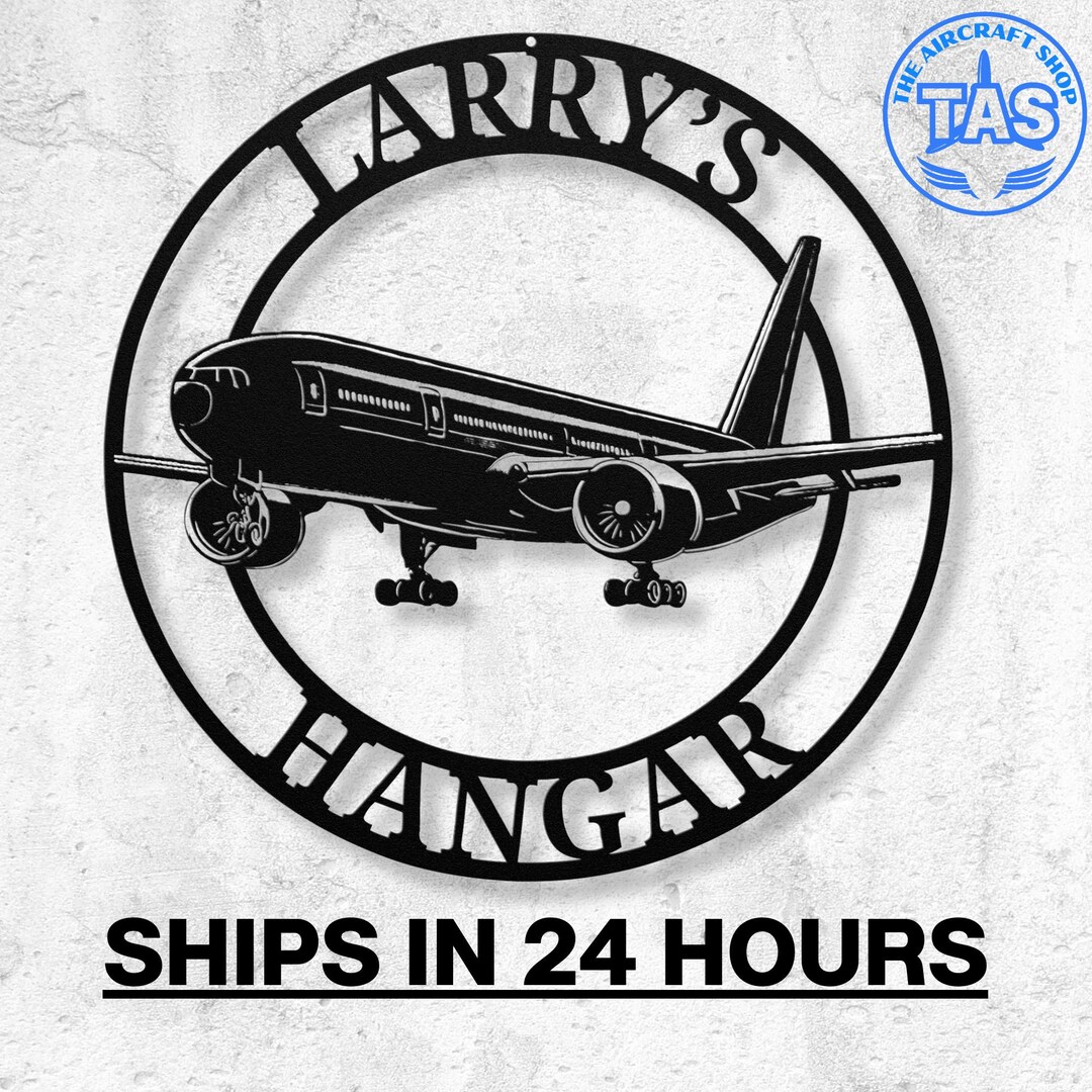 Personalized Metal Boeing 777 Sign / Custom Aviation Decor / Airplane ...