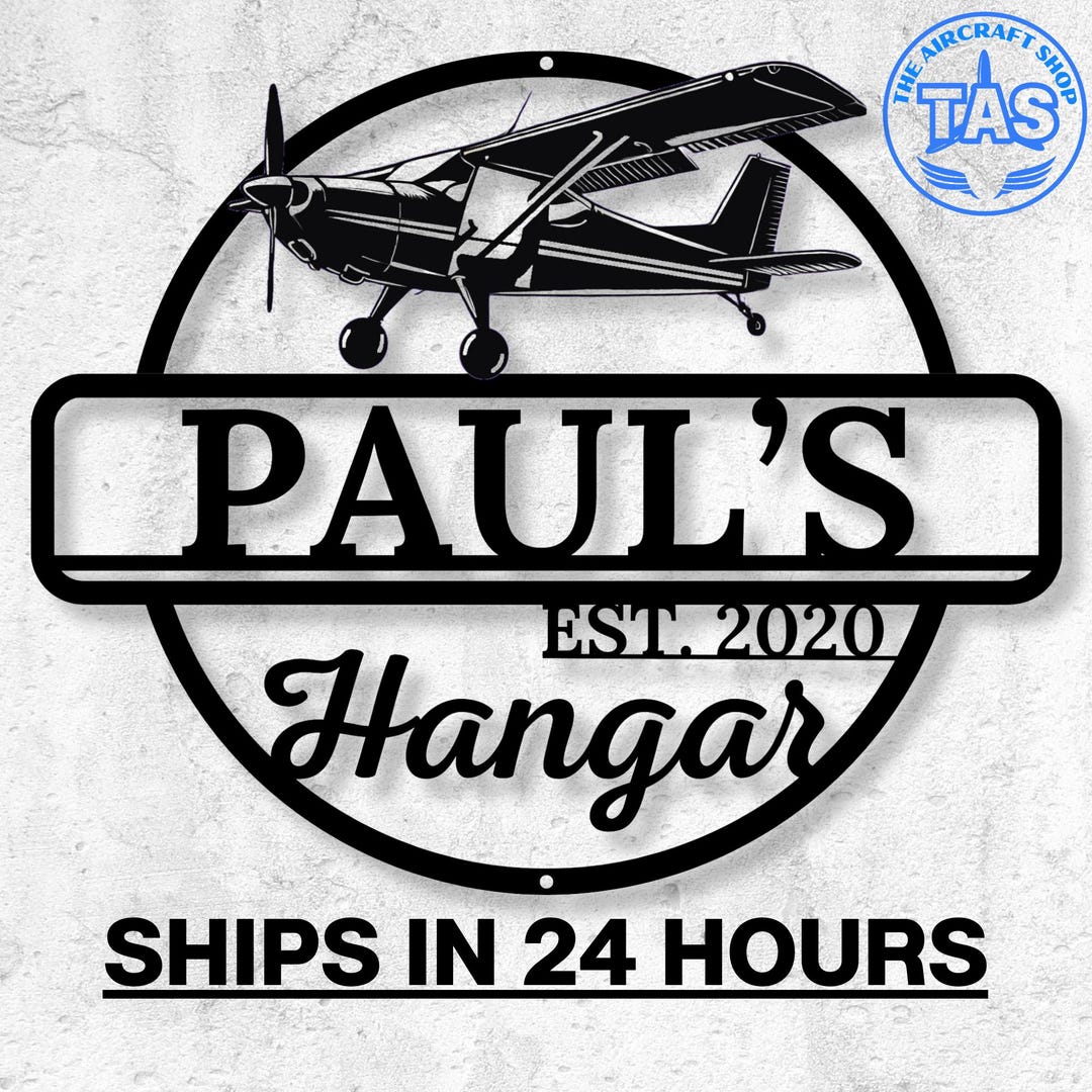 Personalized Metal Vans RV15 Sign / Custom Pilot Name Sign / Custom ...