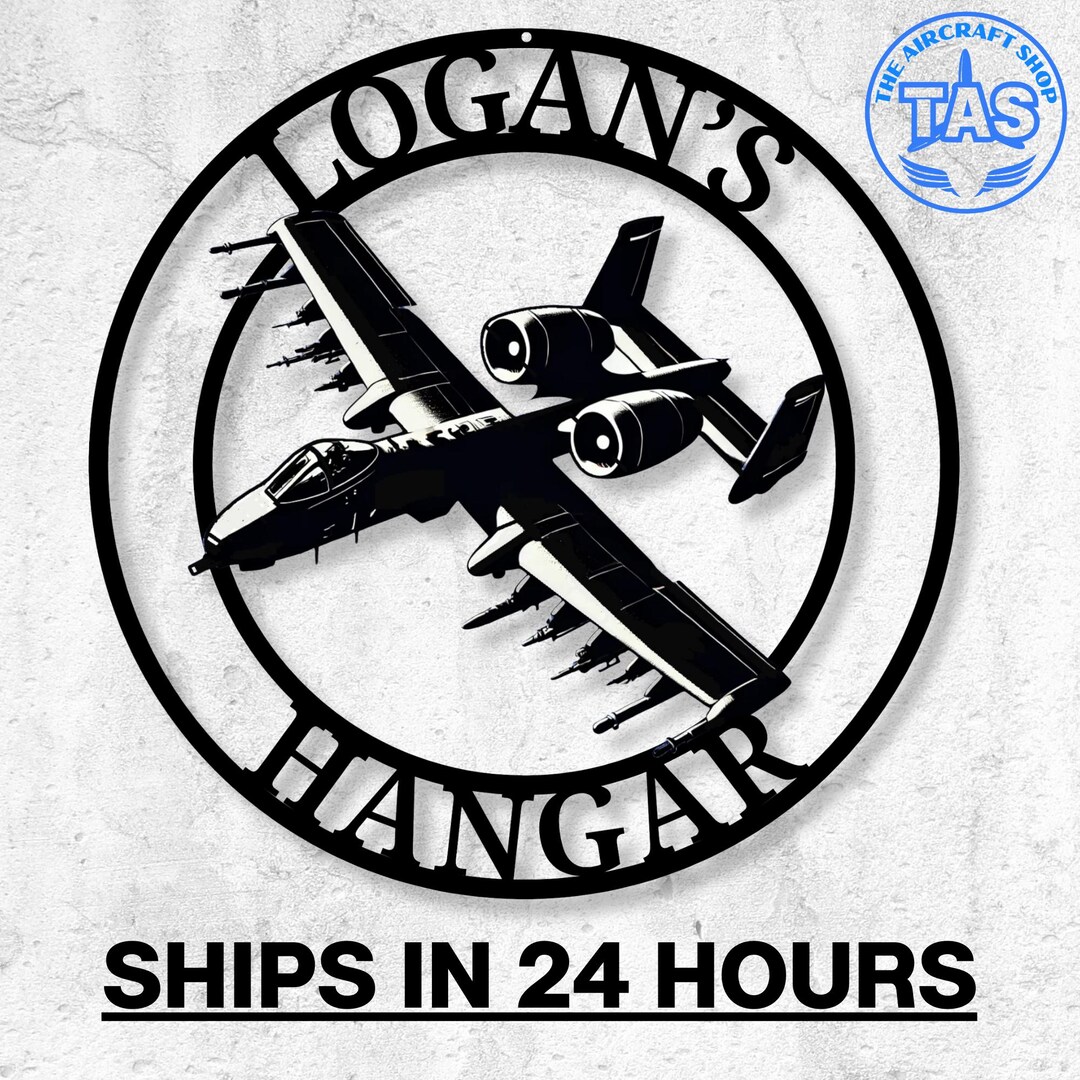 Personalized Metal A10 Thunderbolt II Sign / Custom Aviation Decor ...