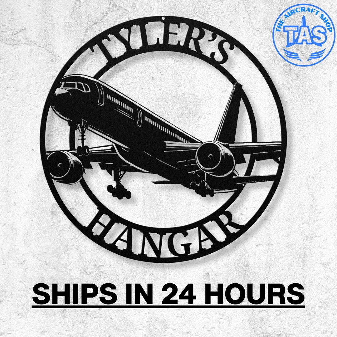 Personalized Metal Boeing 757 Sign / Custom Aviation Decor / Airplane ...
