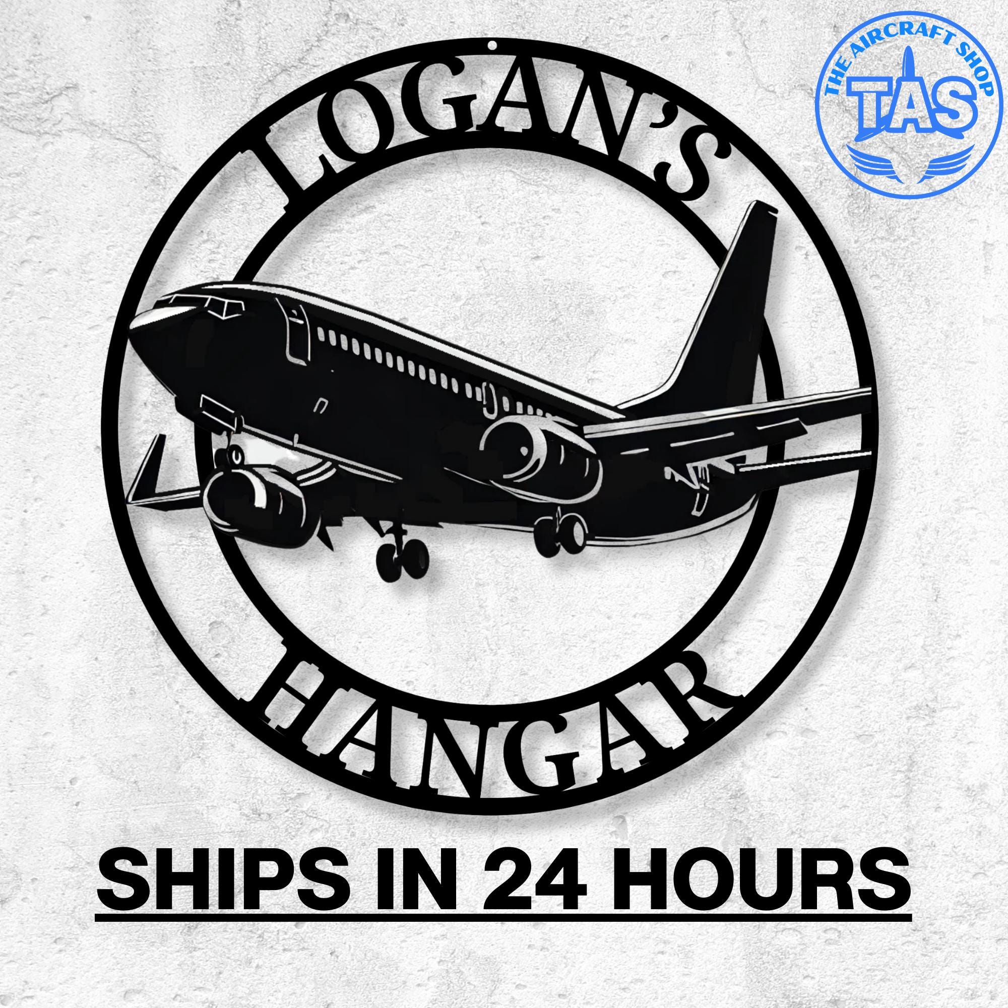 Personalized Metal Boeing 737 Sign / Custom Aviation Decor / Airplane ...