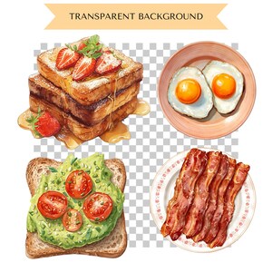 Watercolor Food Clipart 374PNG- Lunch Breakfast Dinner Clipart, Food ...